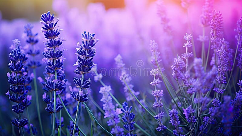 Nature Blue and Purple Background Stock Illustration - Illustration of ...