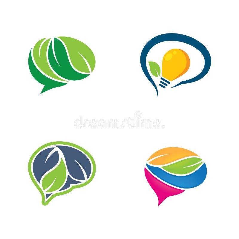 Nature brain logo creative stock vector. Illustration of clean - 175248362