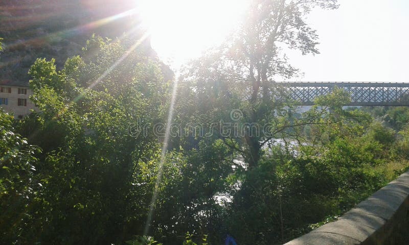 Nature bridge sun stock image. Image of vacation, bridge - 106605089