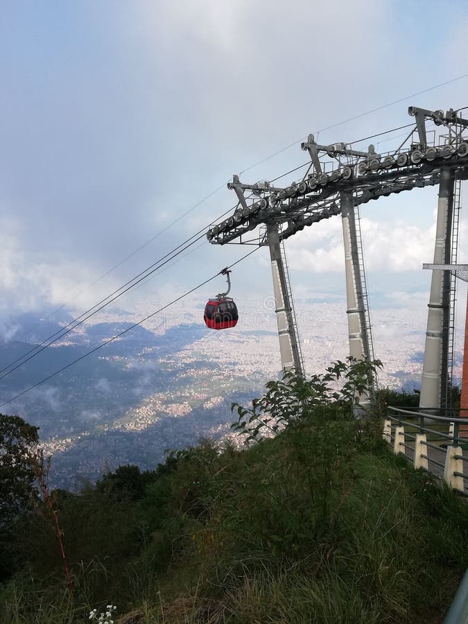 Nature cable car view stock photo. Image of cable, view - 160767476