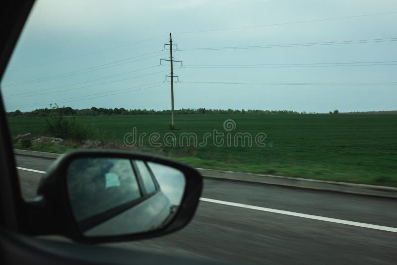 Nature From The Car Window. Stock Photo - Image of countryside, driver ...