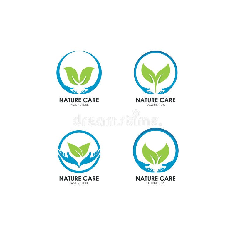Nature Care,back To Nature Logo Vector Icon Illustration Stock Vector ...
