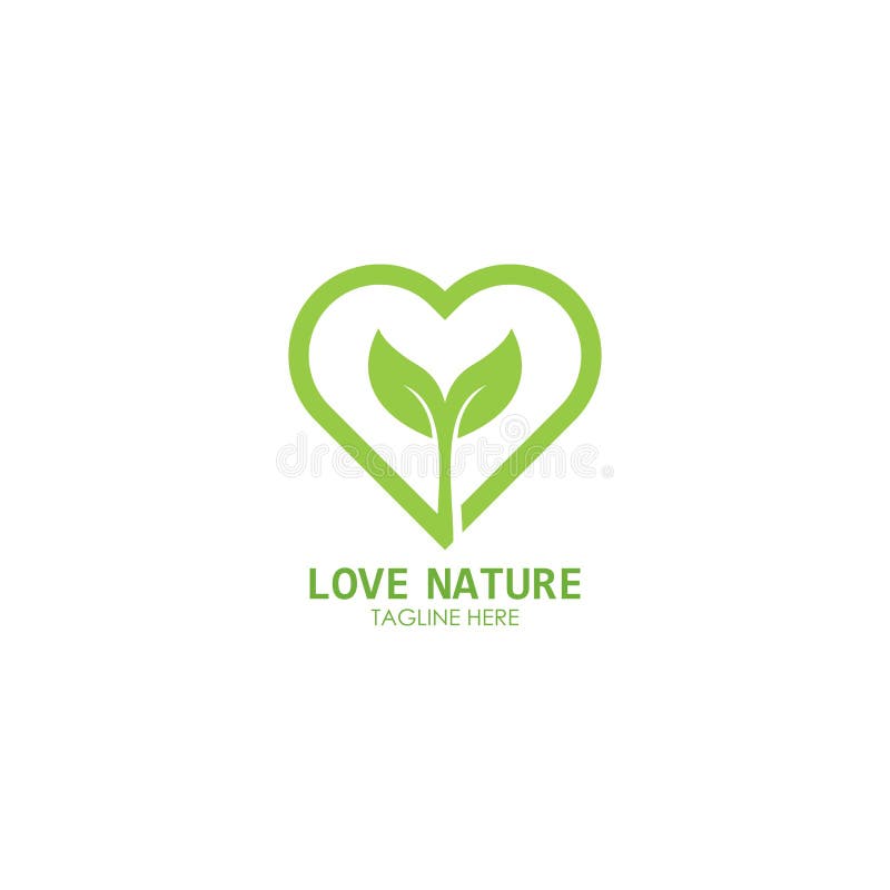 Nature Care,love Nature, Back To Nature Logo Vector Icon Illustration ...