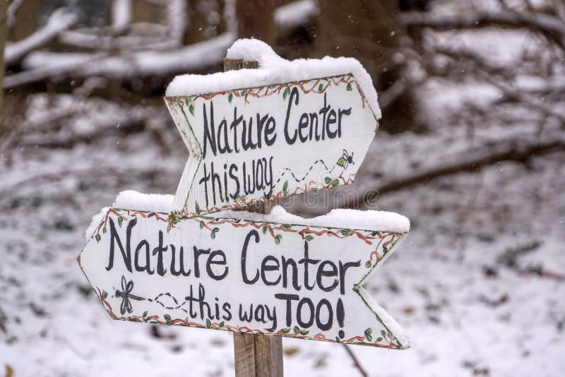 Nature Center Signs stock photo. Image of garden, signs - 55388990