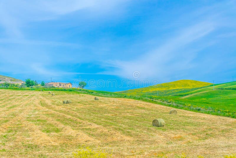 Nature in the Central Sicily, Italy Stock Photo - Image of mountain ...