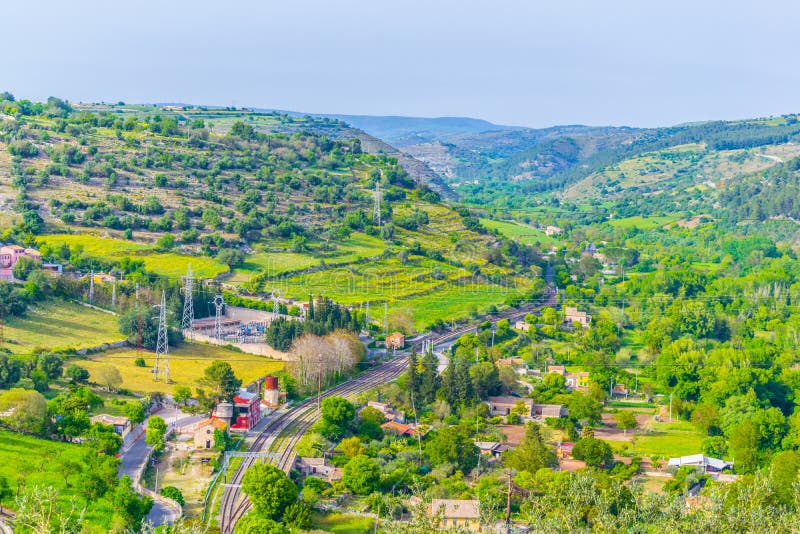 Nature in the Central Sicily, Italy Stock Photo - Image of scene ...