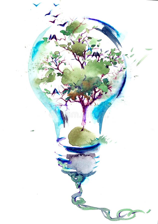 Nature and civilization stock illustration. Illustration of life - 64771842