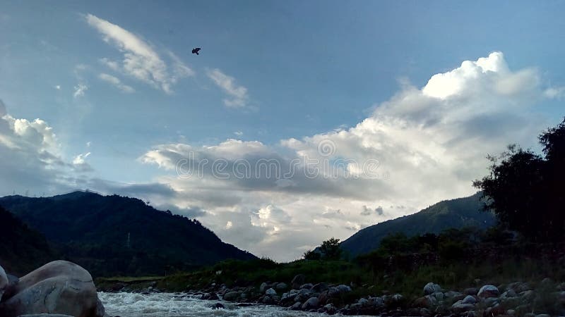 Nature stock photo. Image of hill, cloud, side, nature - 124398964