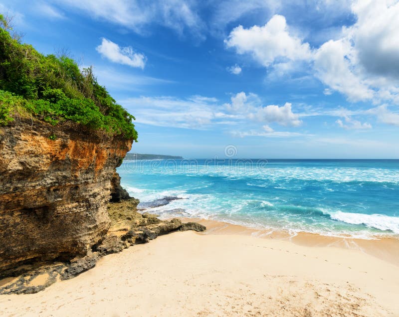 Coast of Bali Island, Indonesia Stock Photo - Image of area, nature ...
