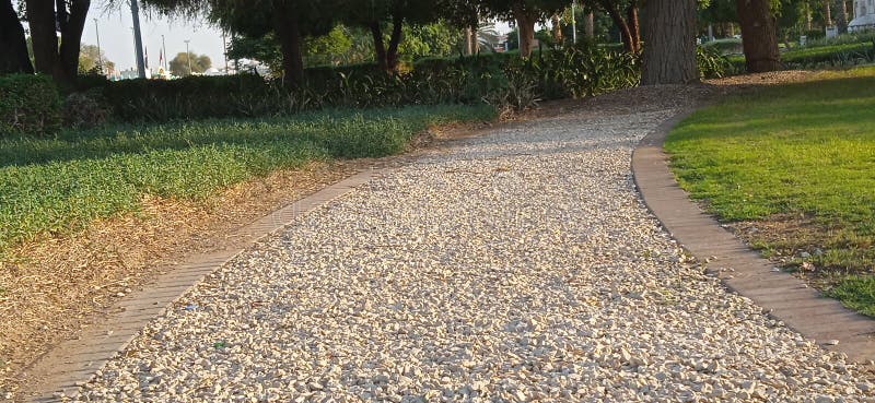 Nature Combination with Stone Road Nice Stock Photo - Image of wall ...