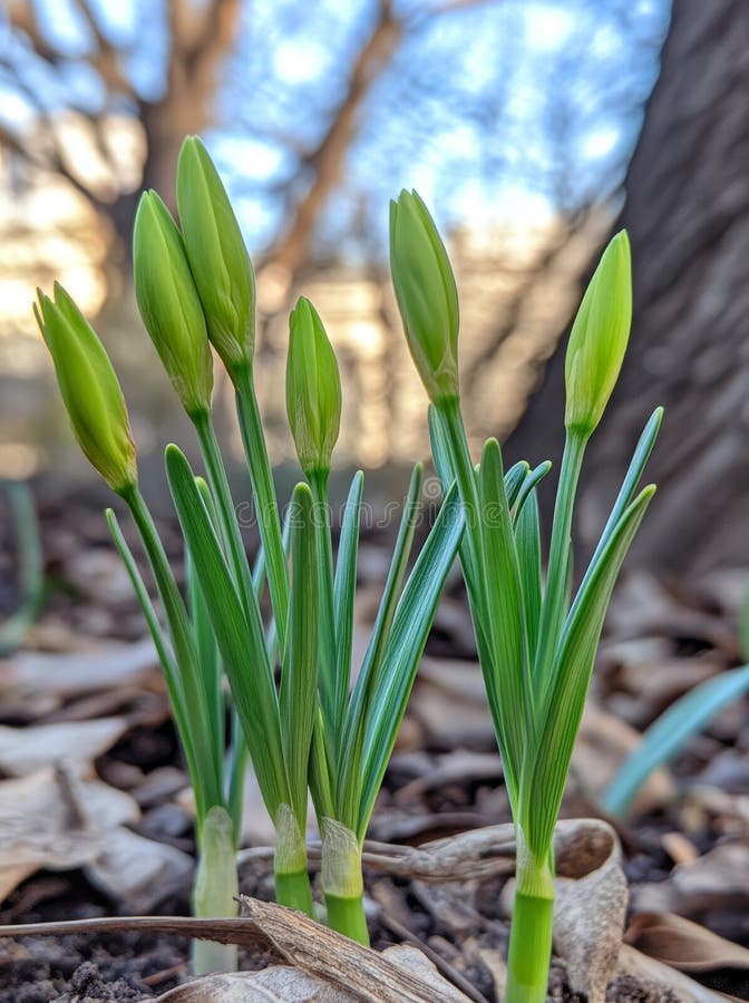 Nature Comes Alive As Daffodils Break through the Ground, Heralding ...