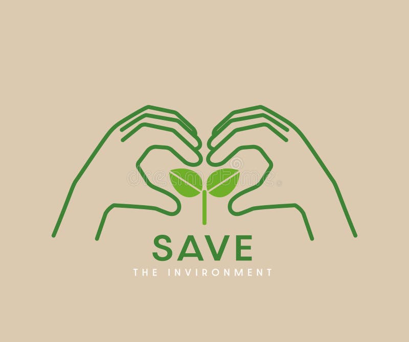 Nature Concept with Evolution of Greening the World Stock Illustration ...