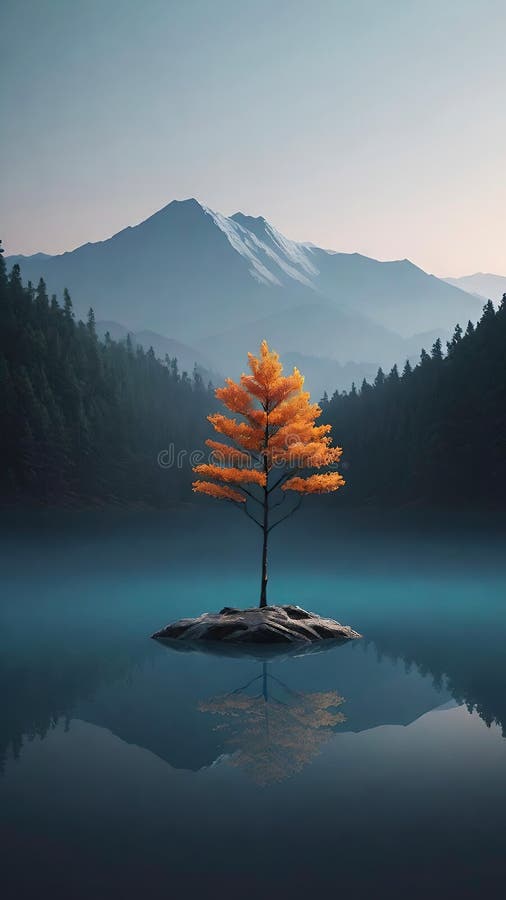 Nature Concept.Tree in the Ground As a Symbol of Nature Stock ...