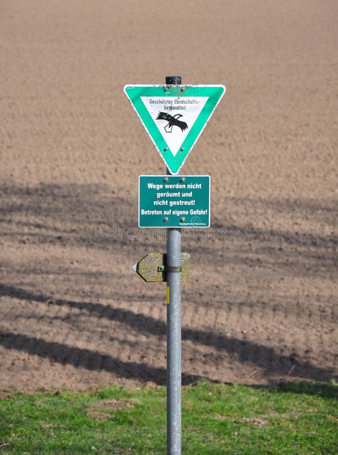 Conservation Sign at a Mountain Lake in the Antisana Ecological Reserve ...
