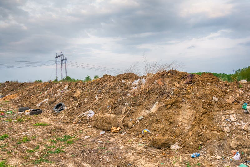 Nature Contamination by Garbage Dump Stock Image - Image of cleaning ...