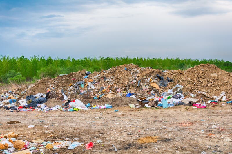 Nature Contamination by Garbage Dump Stock Image - Image of cleaning ...