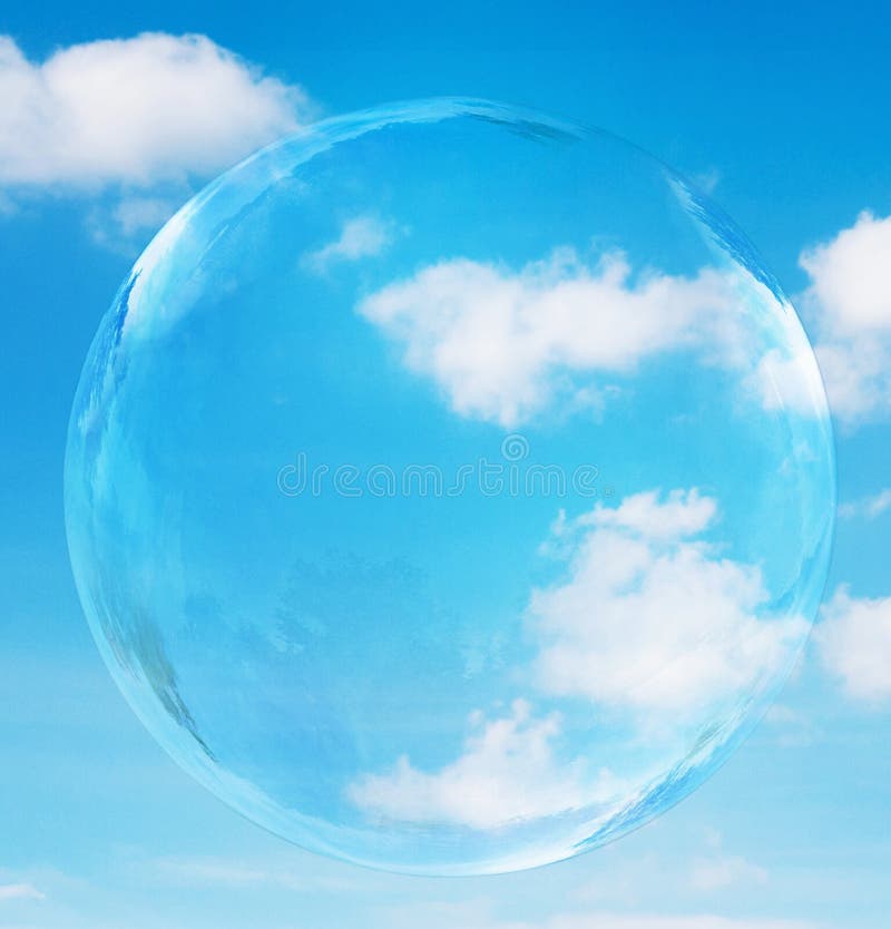 Nature Dans La Bulle En Verre Illustration Stock - Illustration du été ...