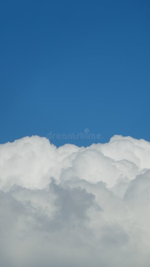 Nature Dark Blue Sky with Clouds Background. Bright Clear Skyline with ...