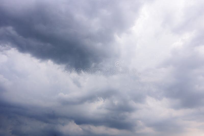 The Nature of Dark Sky with Cloudy in the Morning Stock Photo - Image ...