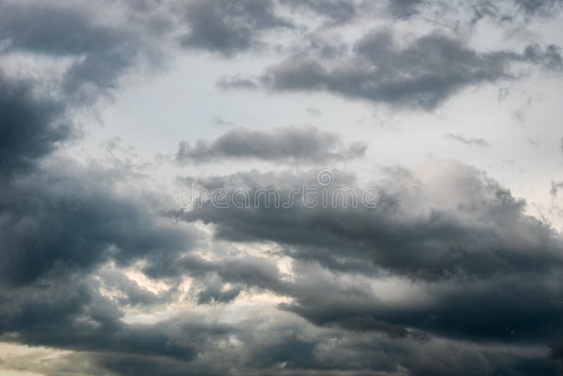 The Nature of Dark Sky with Cloudy in the Morning Stock Image - Image ...