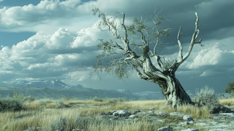 Nature dying tree stock illustration. Illustration of tree - 393587433