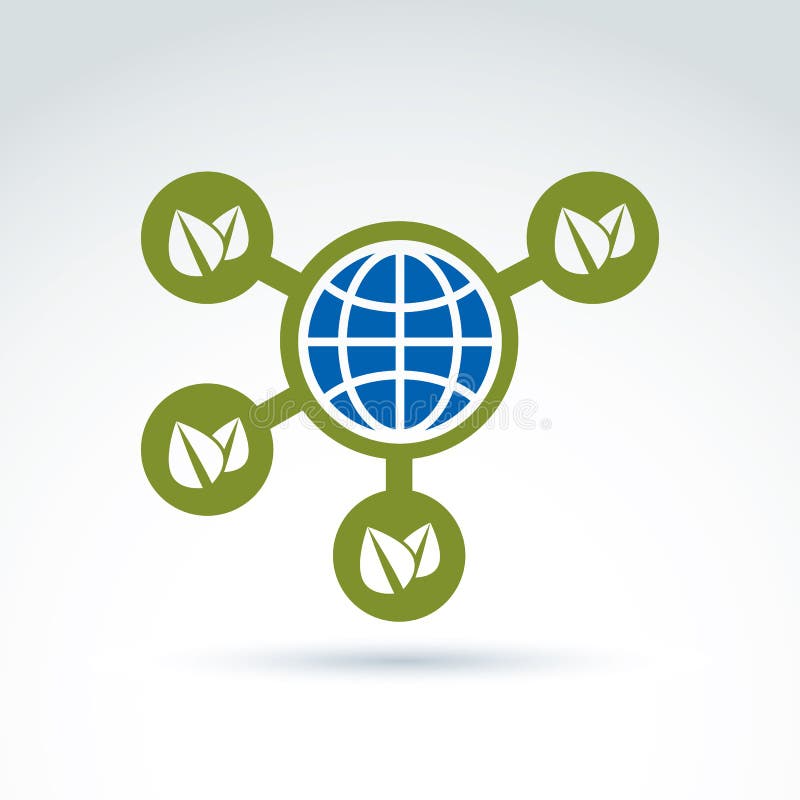 Nature and Earth Connection Symbol, Conceptual Circulation Sign ...