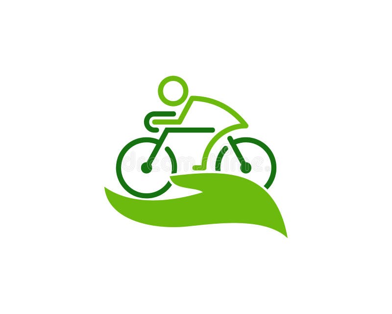 Nature Eco Bike Cycle Icon Logo Design Element Stock Vector ...