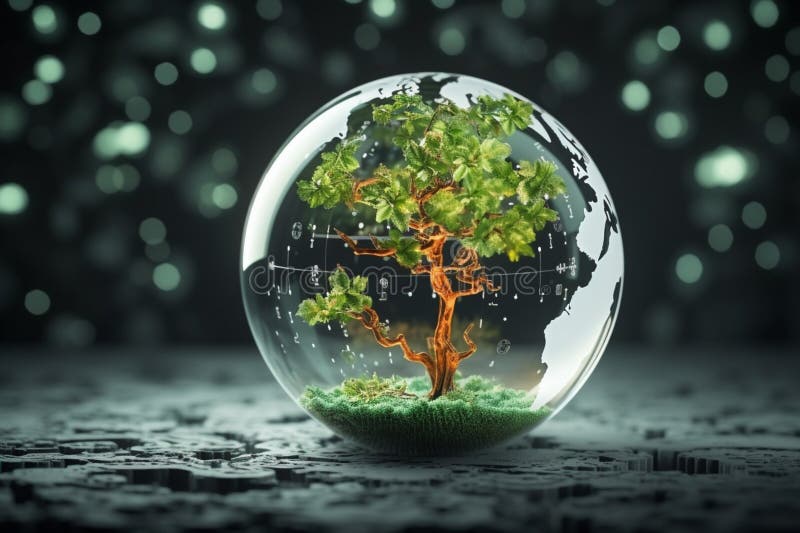 Nature Embraces Globe Tree on Crystal, Tech Convergence Network ...