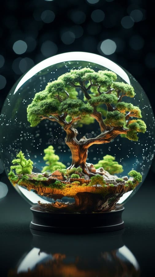 Nature Embraces Globe Tree on Crystal, Tech Convergence Network ...