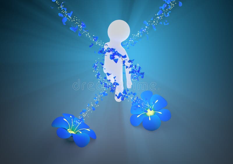 Nature enlightenment stock illustration. Illustration of blue - 21155812