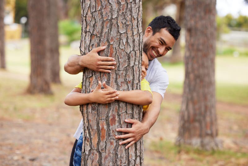 Nature, Environment and People Hug Trees for Save the Planet ...