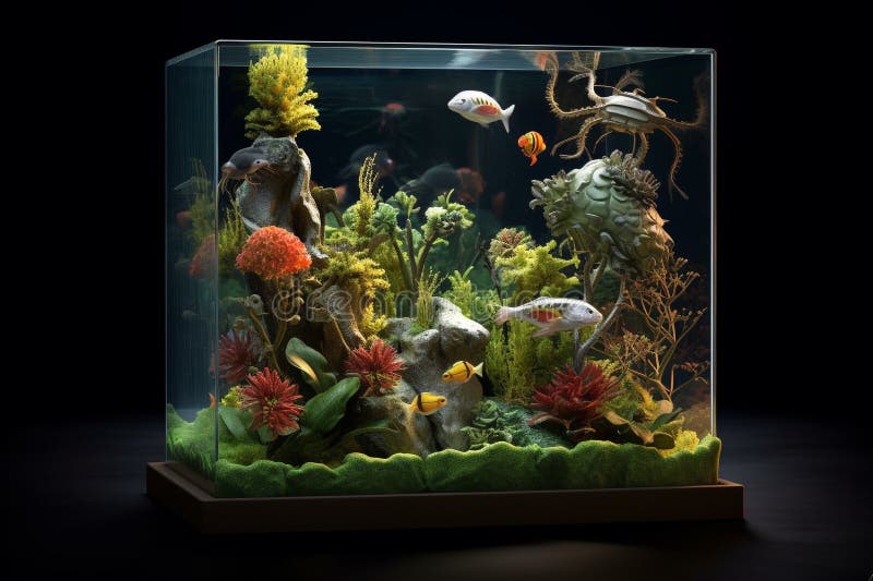 Three Dimensional Illustration of Small Ecosystem World Stock ...