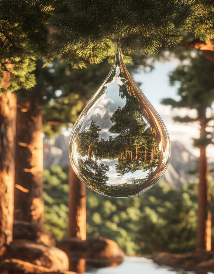 Nature and Environmental Conservation are Symbolized by the Reflection ...