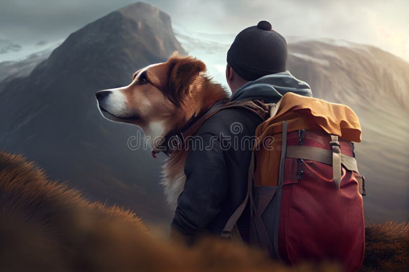 Nature Explorer Dog. AI Generated Stock Illustration - Illustration of ...
