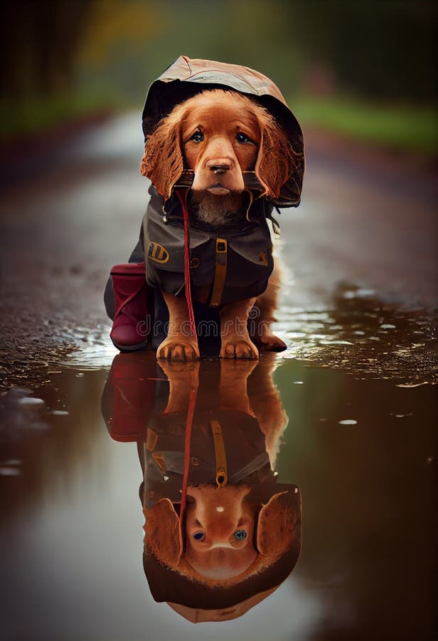 Nature Explorer Dog. AI Generated Stock Illustration - Illustration of ...