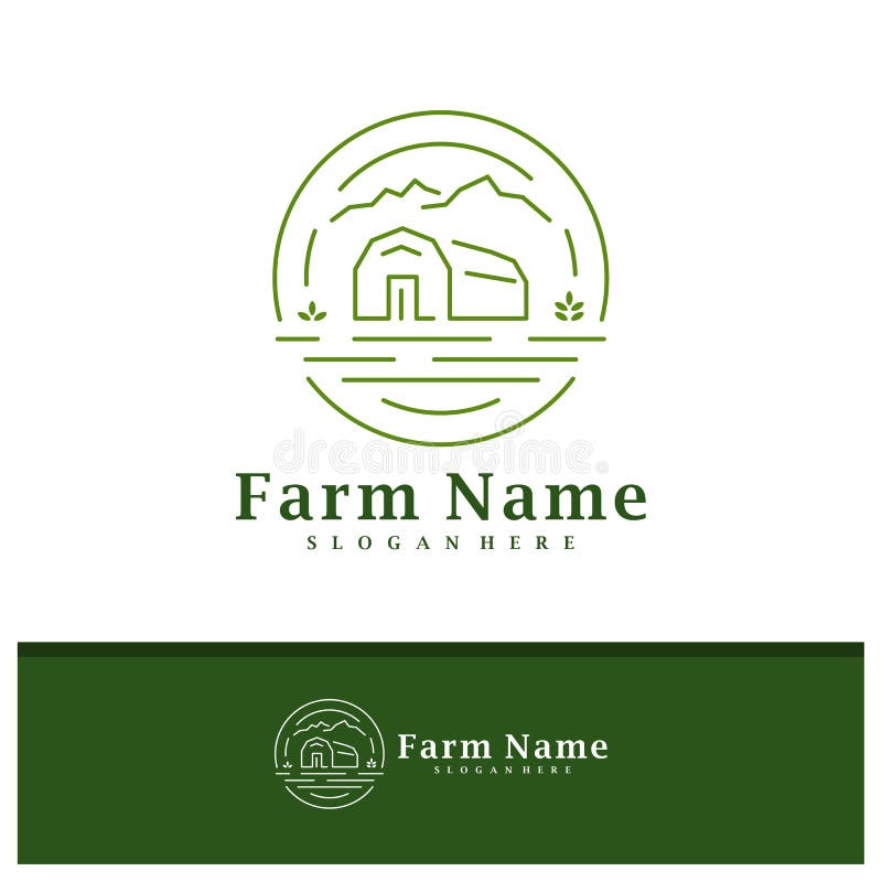 Nature Farm Logo Design Vector, Creative Farm Logo Concepts Template ...
