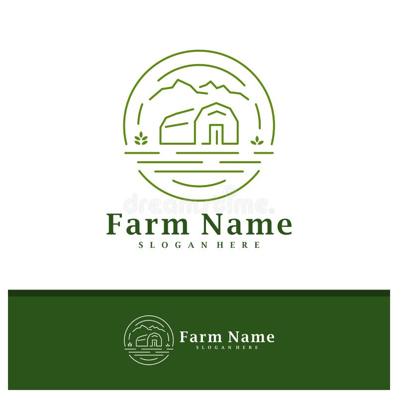 Nature Farm Logo Design Vector, Creative Farm Logo Concepts Template ...