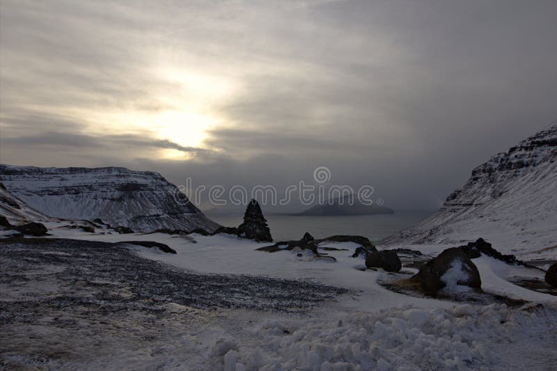 The Nature of the Faroe Islands Stock Photo - Image of winter, holiday ...