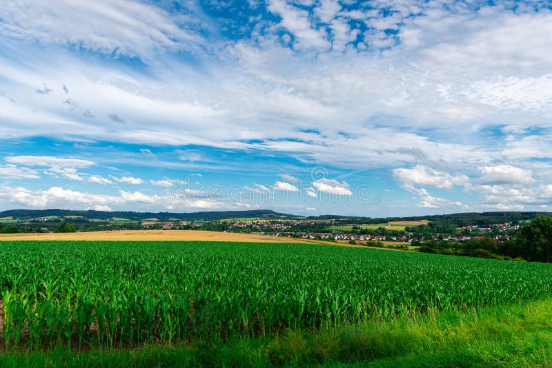 Nature, Fields, Forests in Germany, Bavaria Kups Stock Photo - Image of ...