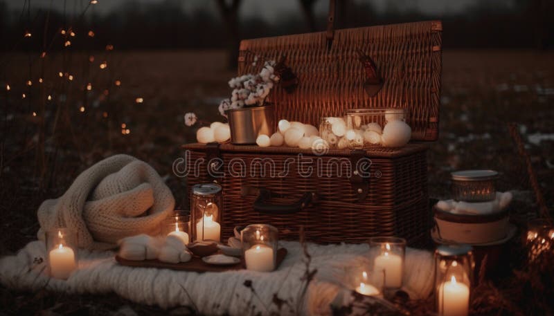 Nature Fire Creates Tranquil Aromatherapy Atmosphere Generated by AI ...