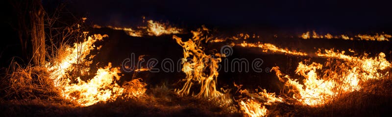 On Fire. Themes of Fire, Disaster and Extreme Events Stock Photo ...