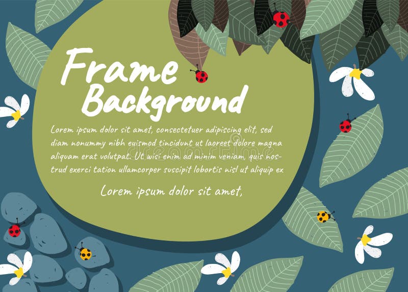 Nature Frame Background Concept Illustration Vector Design 6 Stock ...