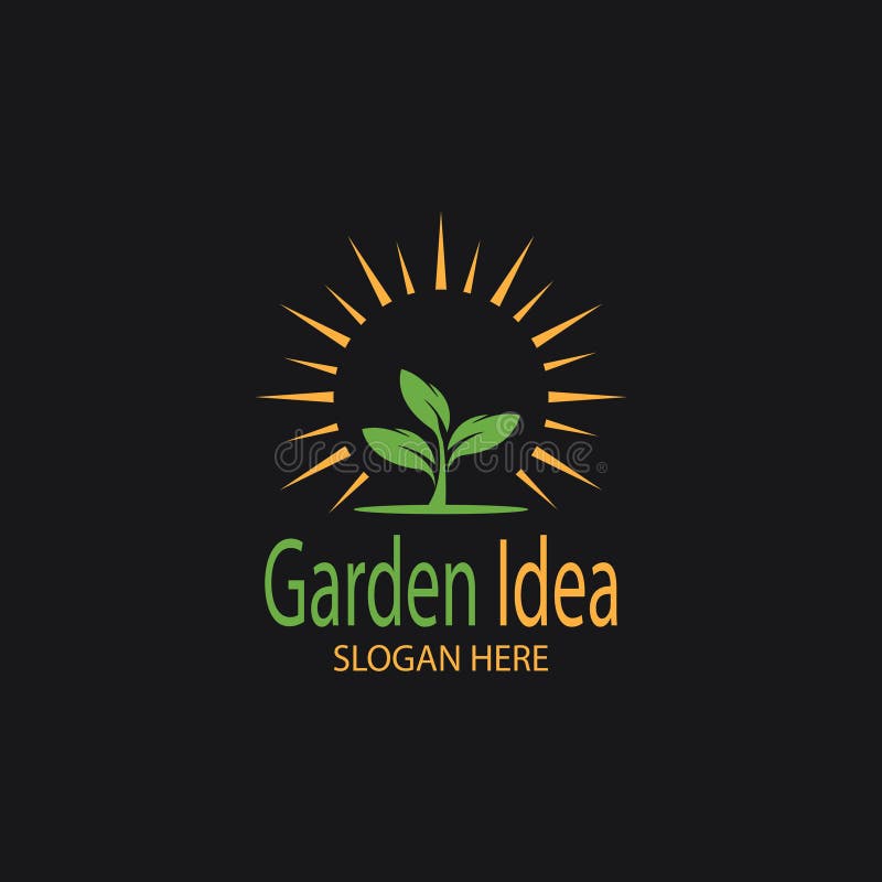 Nature Garden Idea Smart Idea Garden Green Idea Logo Design Vector ...