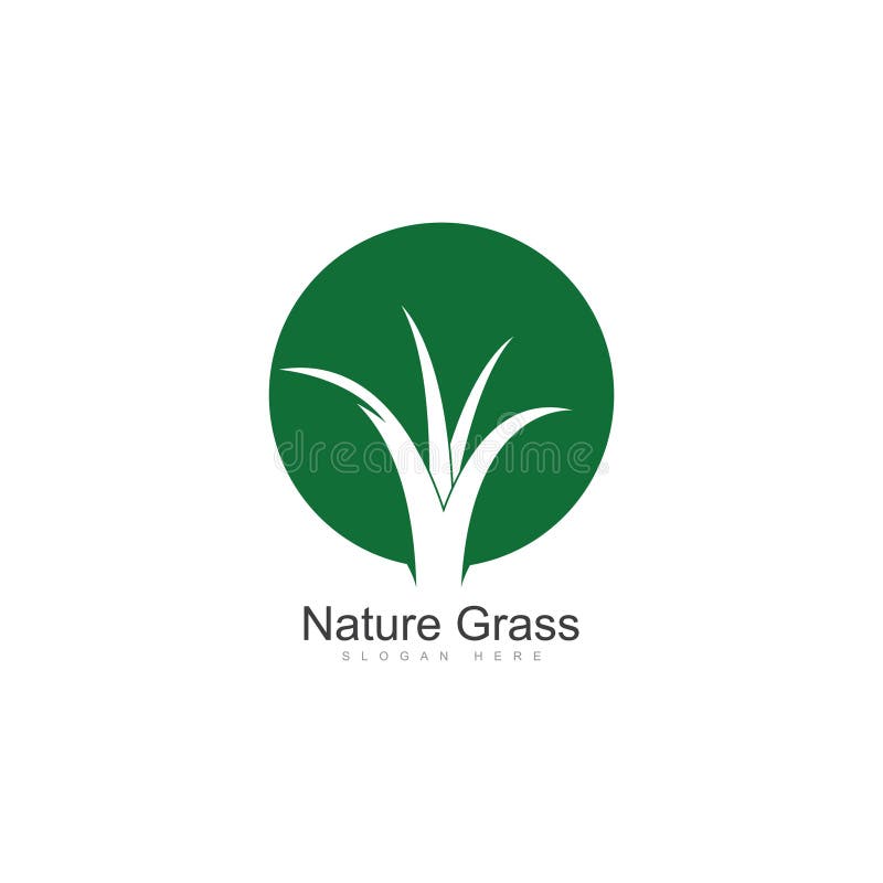 Nature Grass Logo Design Vector Creative Grass Logo Design Template ...