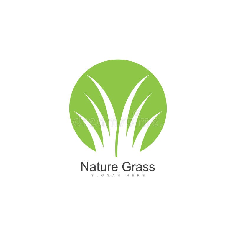 Nature Grass Logo Design Vector Creative Grass Logo Design Template ...
