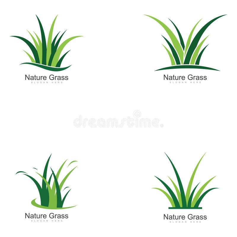 Nature Grass Logo Design Vector Creative Grass Logo Design Template ...