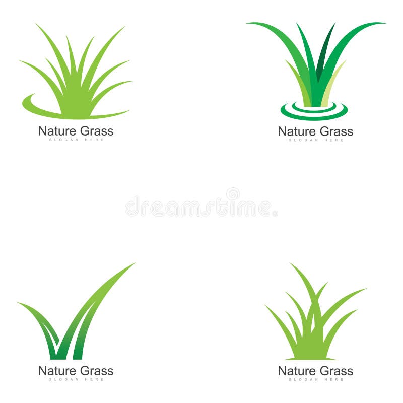 Nature Grass Logo Design Vector Creative Grass Logo Design Template ...