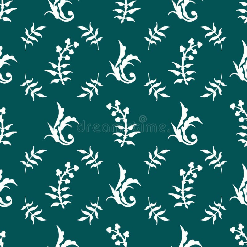 Luxury Nature Green Background Vector Floral Pattern Stock Vector ...