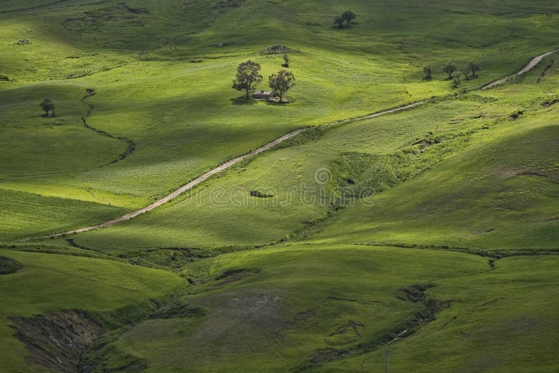 Nature with green side stock image. Image of land, planes - 15302511