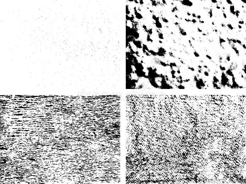 4 Nature Grunge Textures_bw Stock Vector - Illustration of vector ...
